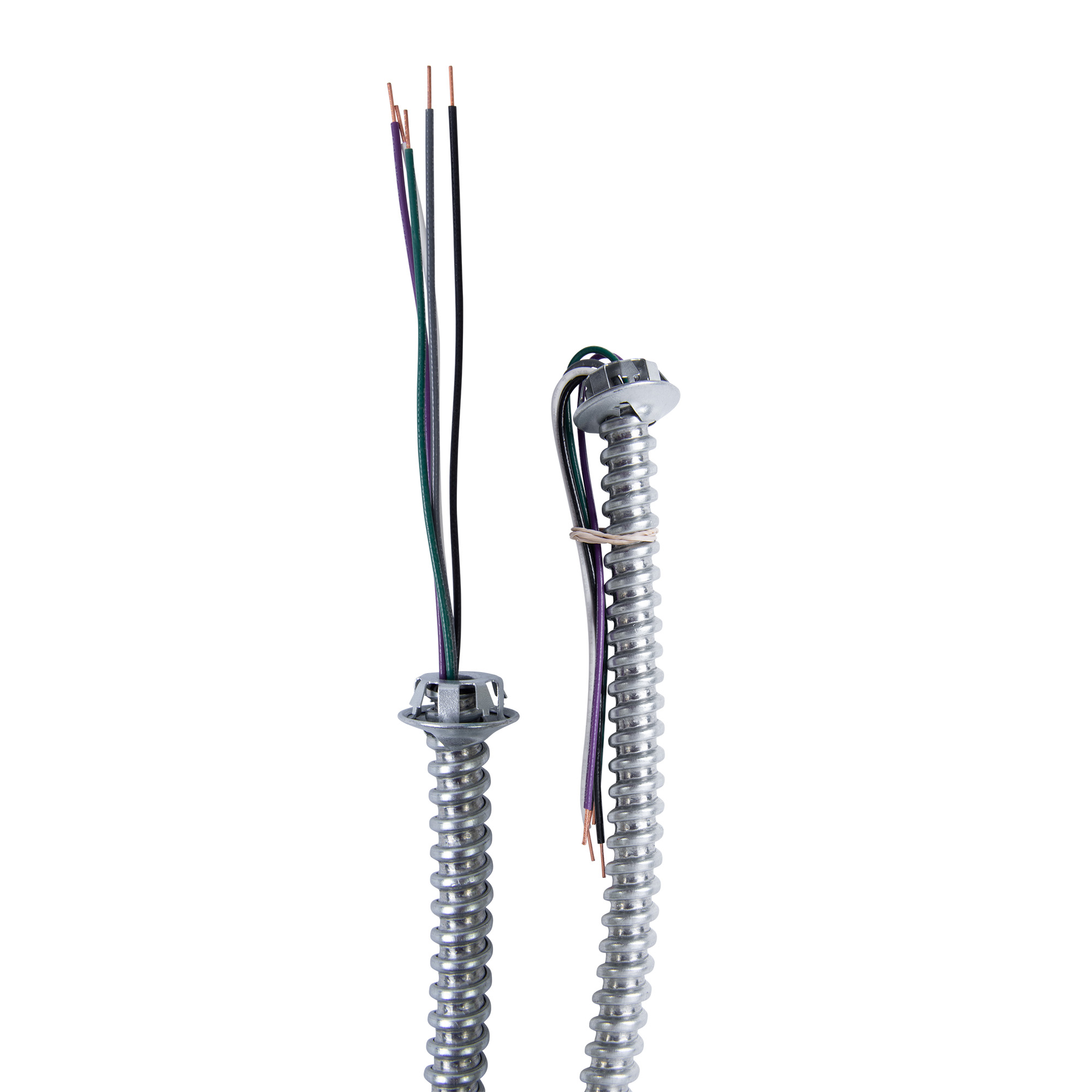 Fixture Whip 6ft 18/4 Solid Steel Snap-In